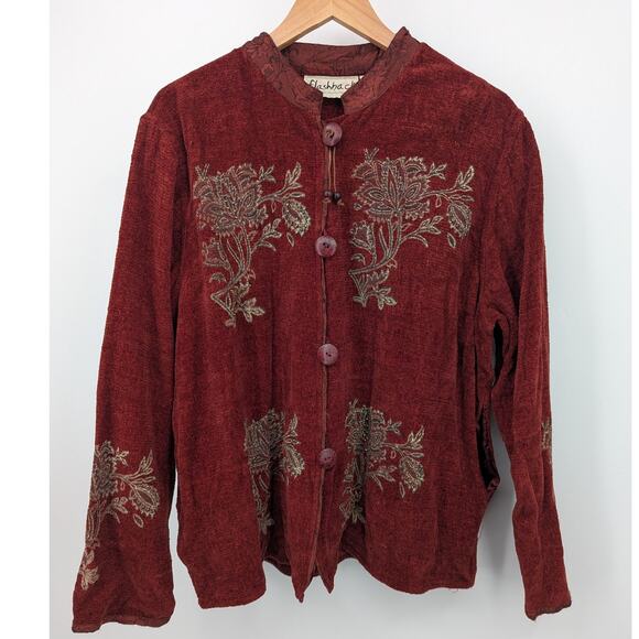 Flashback | Jackets & Coats | Vintage Flashback Red Tapestry Jacket ...